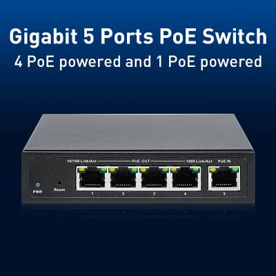 China 5 Port Unmanaged PoE Switch With Port Trunking Support IEEE 802.3bt Network Protocols for sale
