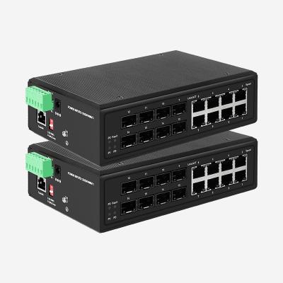 China 8 RJ45 PoE + 8 SFP Secure Layer 2+ Managed Gigabit Switch Simplifying Networking for sale