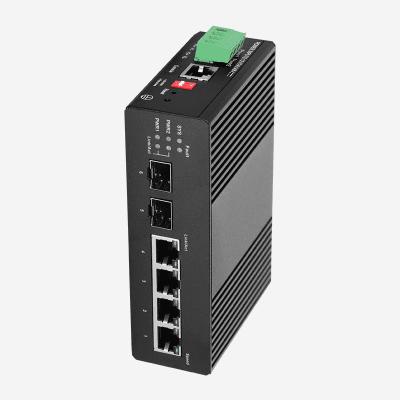 China 4 RJ45 2 SFP L2+ Managed Switch With Web/SNMP/CLI Reliable Networking Solution for sale