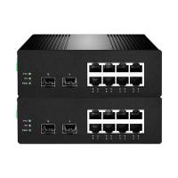 China EMC High Protection Aluminum Industrial Smart Gigabit Switch With 8GE RJ45 And 2G SFP for sale