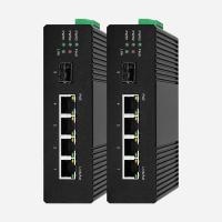 China Gigabit Industrial Smart Switch 4×10/100/1000Mbps RJ45 PoE ports +1×SFP port for sale