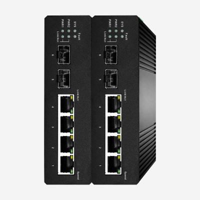 China 2 SFP 4 RJ45 Layer 2 Managed Gigabit Switch With PoE QoS And Switch For Industrial for sale