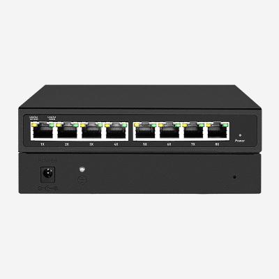 China 12VDC/1A 8 10/100/1000Mbps RJ45 Smart Switch For 16Gbps High Bandwidth Needs for sale