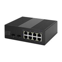 China Din-Rail Dual Power 8-Port PoE+ Gigabit L2 Ring Managed Industrial Switch With 4 SFP Slots Uplink For Outdoor for sale