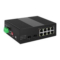 China Din-Rail Dual Power 8-Port PoE+ Gigabit L2 Ring Managed Industrial Switch With 4 SFP Slots Uplink For Outdoor for sale