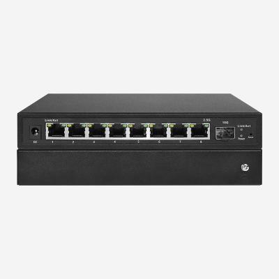 China 8 RJ45 Data Transfer 2.5Gbps Gigabit Switch With 1 10G SFP+, Store And Forward Architecture for sale