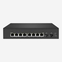 China Internal Power 8 2.5g PoE Unmanaged Fiber Switch With 2 10g SFP+ Ports For Effortless Networking for sale