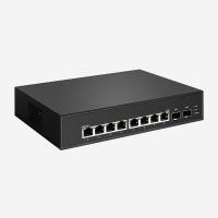 China Internal Power 8 2.5g PoE Unmanaged Fiber Switch With 2 10g SFP+ Ports For Effortless Networking for sale