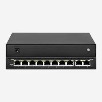 China 10 10/100/1000MBase-T RJ45 Unmanaged Ethernet Switch For Smooth Gigabit Data Transfers for sale
