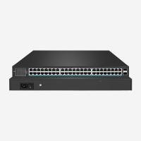 China Dual Fan Full Gigabit 48 PoE RJ45 Unmanaged Ethernet PoE Switch With 2 SFP Internal Power Supply for sale