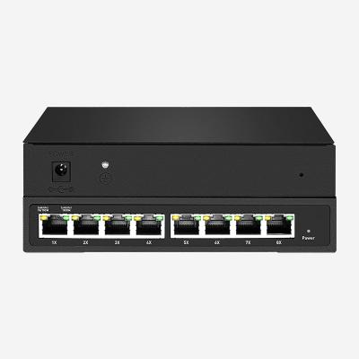 China 144W 8 RJ45 Smart PoE Switch With 30W Power Output Gigabit Speed IGMP Snooping for sale