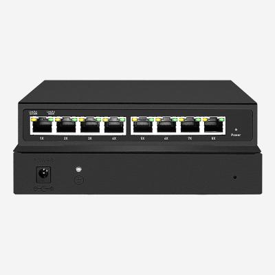 China Gigabit 8 RJ45 Smart PoE Switch With LED Indicators Store And IGMP Snooping for sale