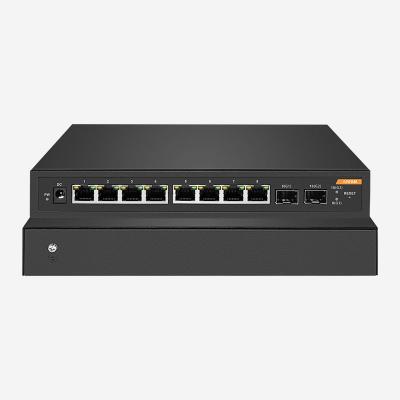 China 14.88Mpps Forwarding Rate, Gigabit Ethernet Store And Forward Smart Switch With 8 RJ45 And 2 SFP Ports for sale