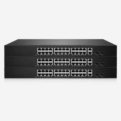 China 26 RJ45 Gigabit And 100M Ethernet Unmanaged Switch For Home Business Network Expansion for sale