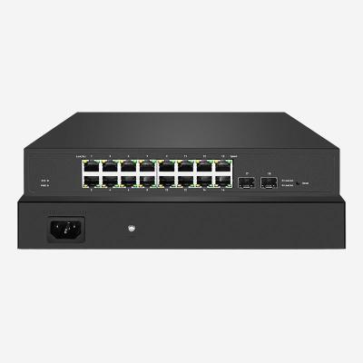 China 16 Ports Gigabit Smart Fiber Switch With Rate Limit Storm Control And Port Mirroring Energy Design for sale
