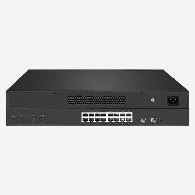 China 16 RJ45 PoE+ Ports Network Smart Switch With 30W PoE Power Output And Store And Forward Architecture for sale