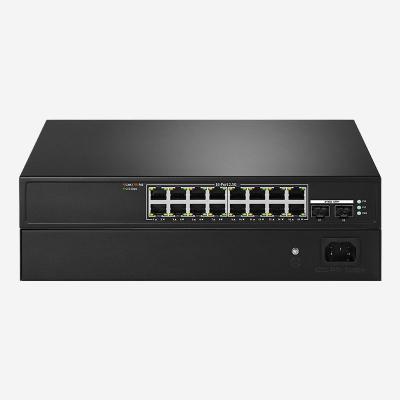 China 2.5G Ethernet Unmanaged PoE Switch With 16 RJ45 Ports,  260W Total Power for sale