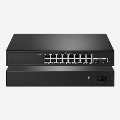 China 260W Rack Mount  Ethernet 2.5g Unmanaged Switch With 16 2.5G RJ45 And 2 10g SFP+Ports for sale