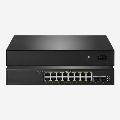 China 16 PoE+ RJ45 Ports, 2.5 Gigabit Unmanaged PoE Switch With High Speed 12K Jumbo Frame Transfer for sale