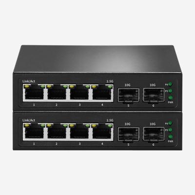 China 20W External Power Supply Unmanaged Ethernet Switch with 2 Built in Cooling Fans for sale
