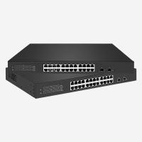 China 24 Port Gigabit PoE Switch With 30W PoE Power Budget Store And Forward Technology for sale