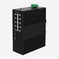 China 56Gbps Switching Capacity Industrial 10gb Switch with 8 Gigabit RJ45 2 10gb SFP Port CLI Management and SSL Security for sale