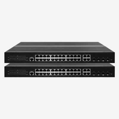 China 24GE And 4 Combo Gigabit Industrial Smart Switch With -40℃-75℃ Temperature Range And 12V-57V Input Voltage for sale