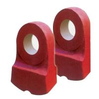 China Crusher Machine Type Mn18Cr2 Manganese Steel Hammer Head for Stone Mining Impact Wear for sale