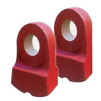 China Crusher Machine Type Mn18Cr2 Manganese Steel Hammer Head for Stone Mining Impact Wear for sale
