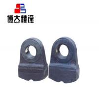 China Crusher Machine Type Mn18Cr2 Manganese Steel Hammer Head for Stone Mining Impact Wear for sale