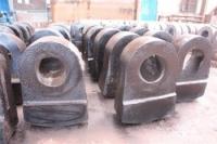 China Crusher Machine Type Mn18Cr2 Manganese Steel Hammer Head for Stone Mining Impact Wear for sale