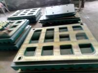 China High Manganese Steel Jaw Plate for C105 C106 Crusher Color Mn18Cr2 Crushing Machinery for sale