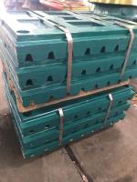 China Crusher Machine Type High Manganese Steel Wear Parts Mn18Cr2 Jaw Plate for C80 Jaw Crusher for sale