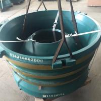 China High Manganese Steel Crusher Spare Parts GP500 GP11F for Mn18Cr2 Bowl Liner and Mantle for sale