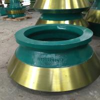China Design Mn18Cr2 Concave and Mantle for HP100 HP200 HP300 Stone Cone Crusher Spare Parts for sale