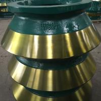 China Design Mn18Cr2 Concave and Mantle for HP100 HP200 HP300 Stone Cone Crusher Spare Parts for sale