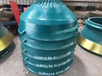 China HP400 HP500 Cone Crusher Wear Parts Mn18Cr2 Mantle and Bowl Liner for Forging Process for sale