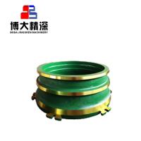 China Manganese Steel Cone Crusher Machine Spare Parts Mn18Cr2 Mantle Concave and Bowl Liner for sale