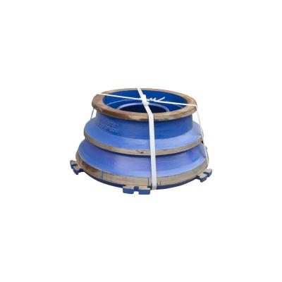 China GP300 High Manganese Mining Cone Crusher Concave Mantle Bowl Liner Spare Wear Parts for sale