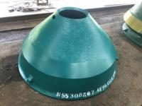 China GP300 High Manganese Mining Cone Crusher Concave Mantle Bowl Liner Spare Wear Parts for sale