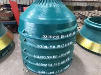 China GP300 High Manganese Mining Cone Crusher Concave Mantle Bowl Liner Spare Wear Parts for sale