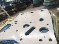 China Forged and Machined Stone Cone Crusher Parts of Side Plate for Ore Mining Applications for sale