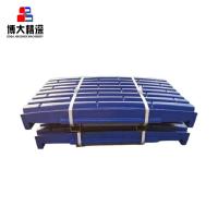 China High Manganese Steel Jaw Crusher Wear Plates for Long-lasting Mining Operations for sale
