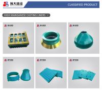 China TEREX Cone Crusher Mantle Bowl Liner Wear Parts for Ore Mining in Colorful Variations for sale