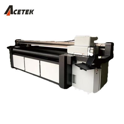China 3.2m UV Textile Printer , Hybrid Printing Machine 4/8pcs Head for sale