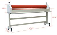China 1.6m Hot Cold Laminating Machine , wide format Manual Cold Laminator for sale