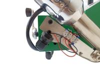 China 1800W 0.8m / Min PVC Hot Air Plastic Welding Machine For Flex Banner Seam for sale