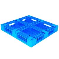 China 1100x1100x150mm Heavy Duty Industrial Euro Plastic Pallet with Steel Reinforcement 5T Static Load for sale