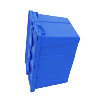 China High quality plastic moving boxes wholesale plastic stackable industrial packing nestable crate with lid for sale