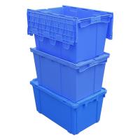 China Custom Logo Folding Collapsible Stackable Crate 600x400mm 40L for Fruit Transportation for sale